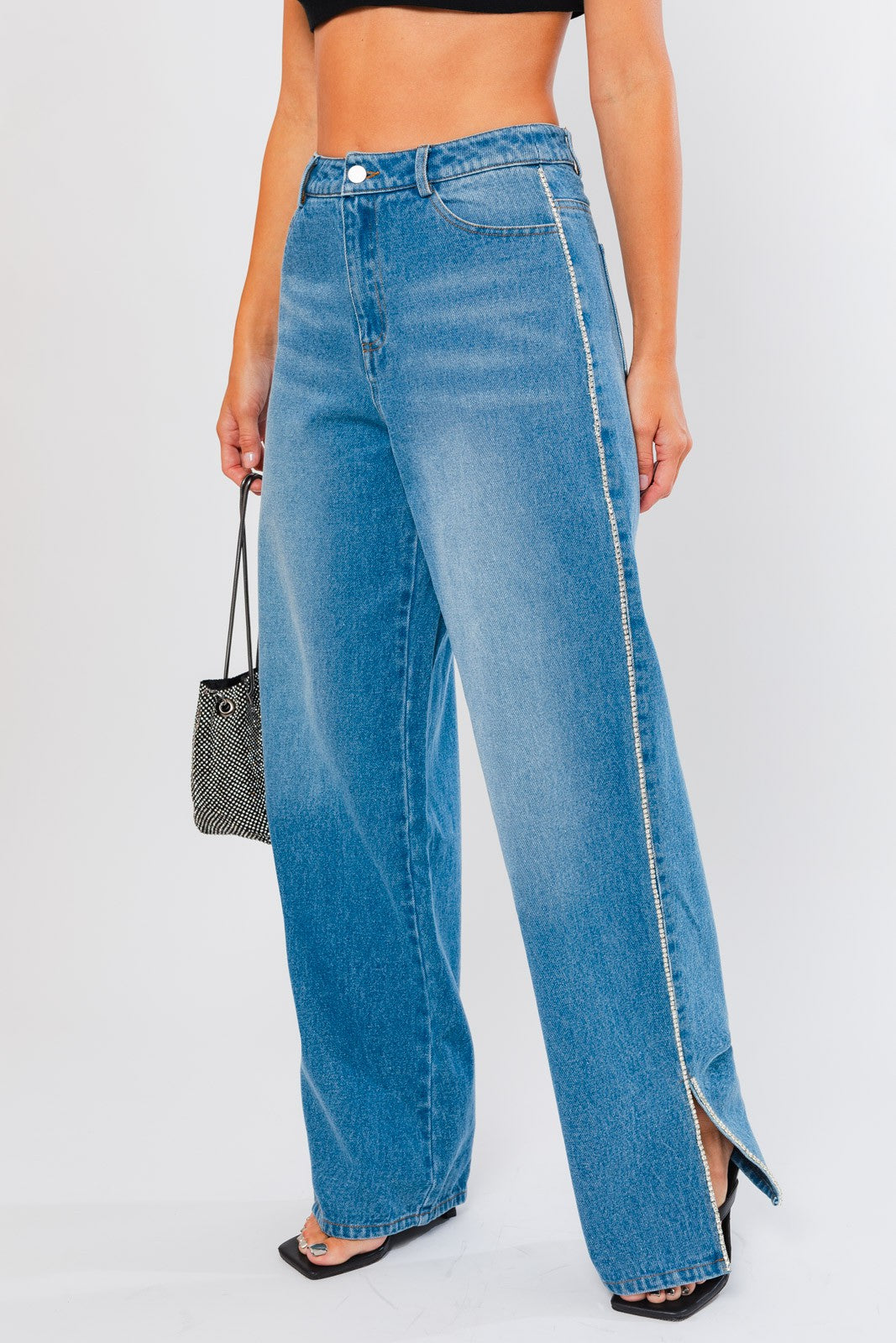 Shiloh Embellished Wide Leg Jean – Libby Story
