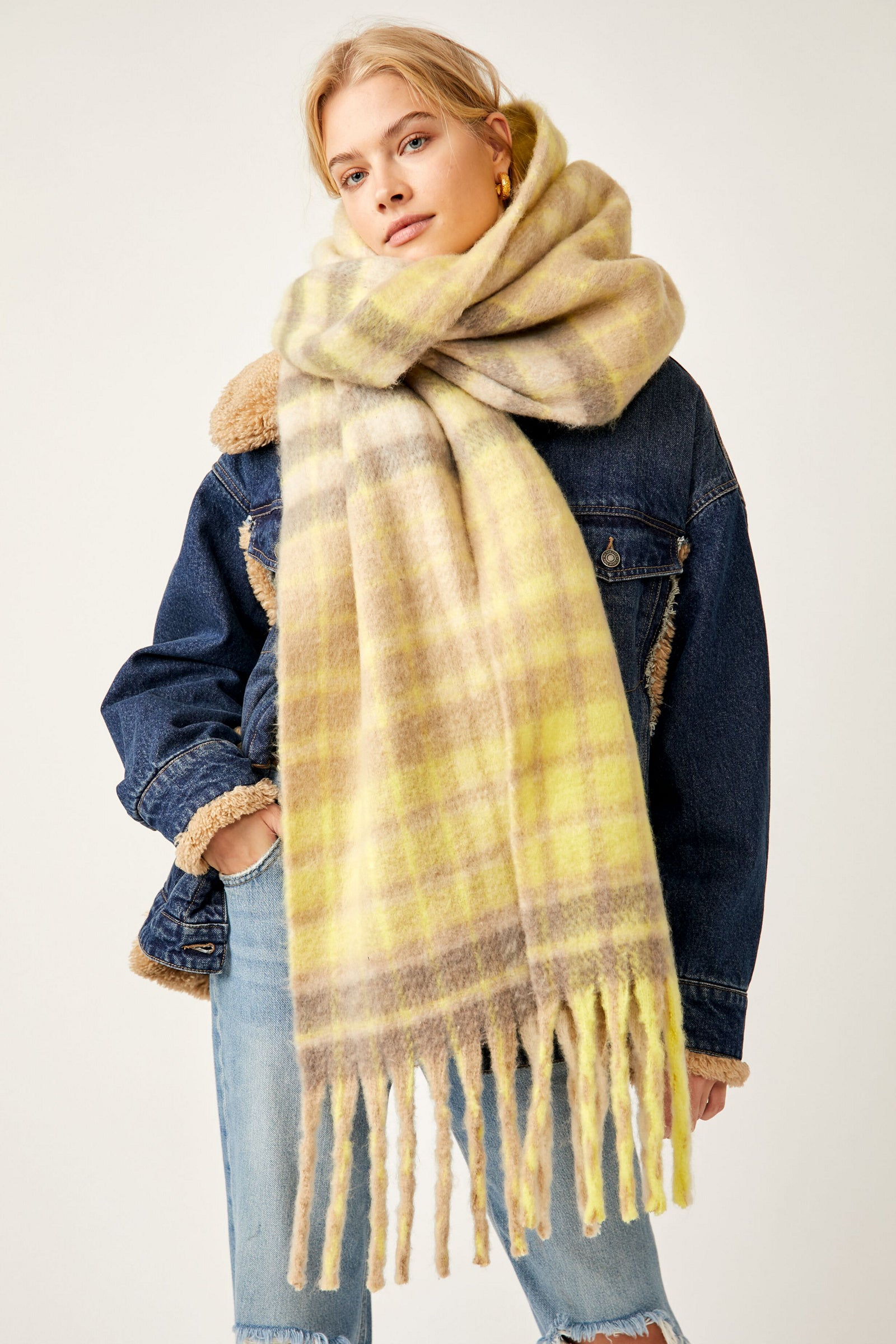 Free People Falling For You Brushed Scarf – Libby Story