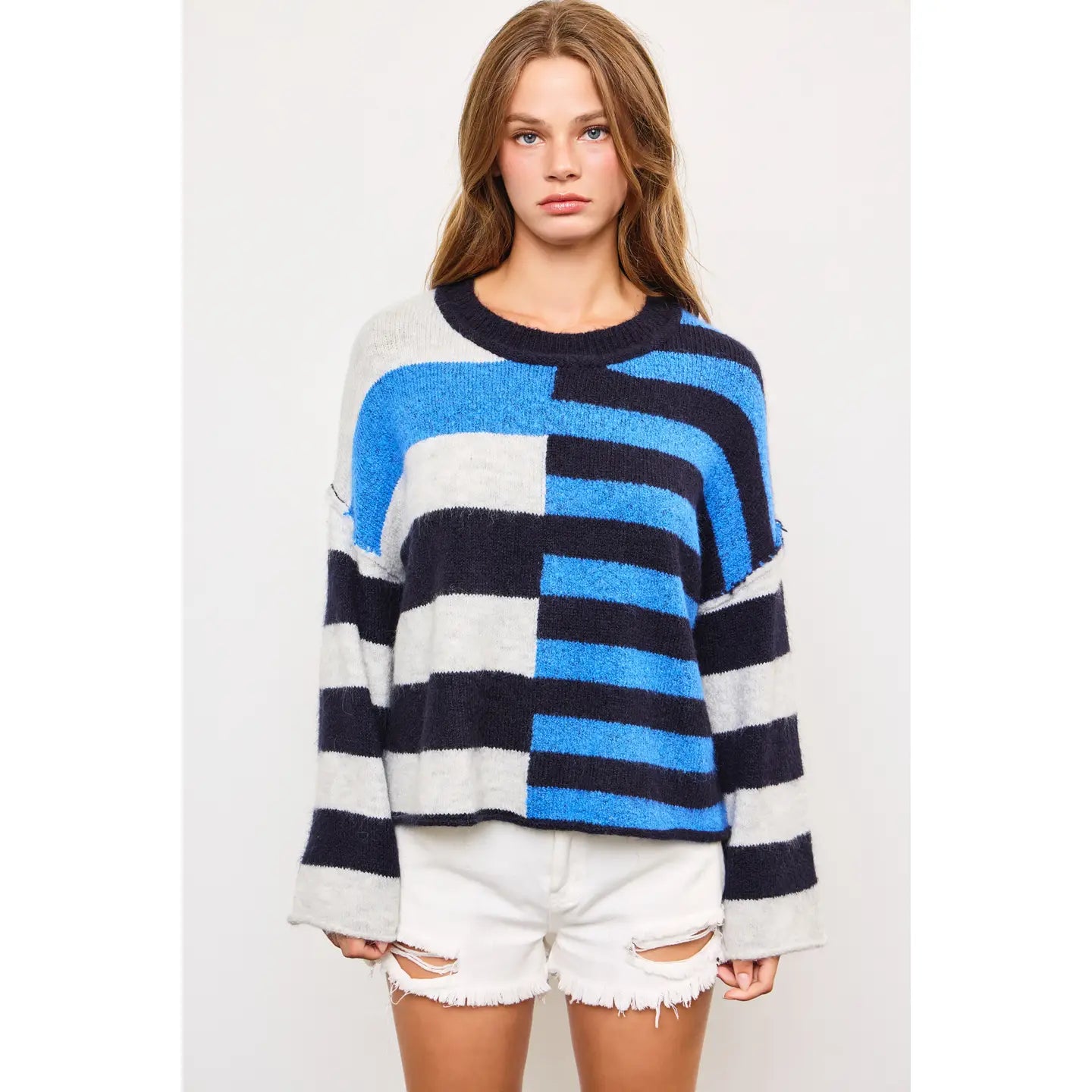 Mustard Seed Multi Striped Knit Top – Libby Story