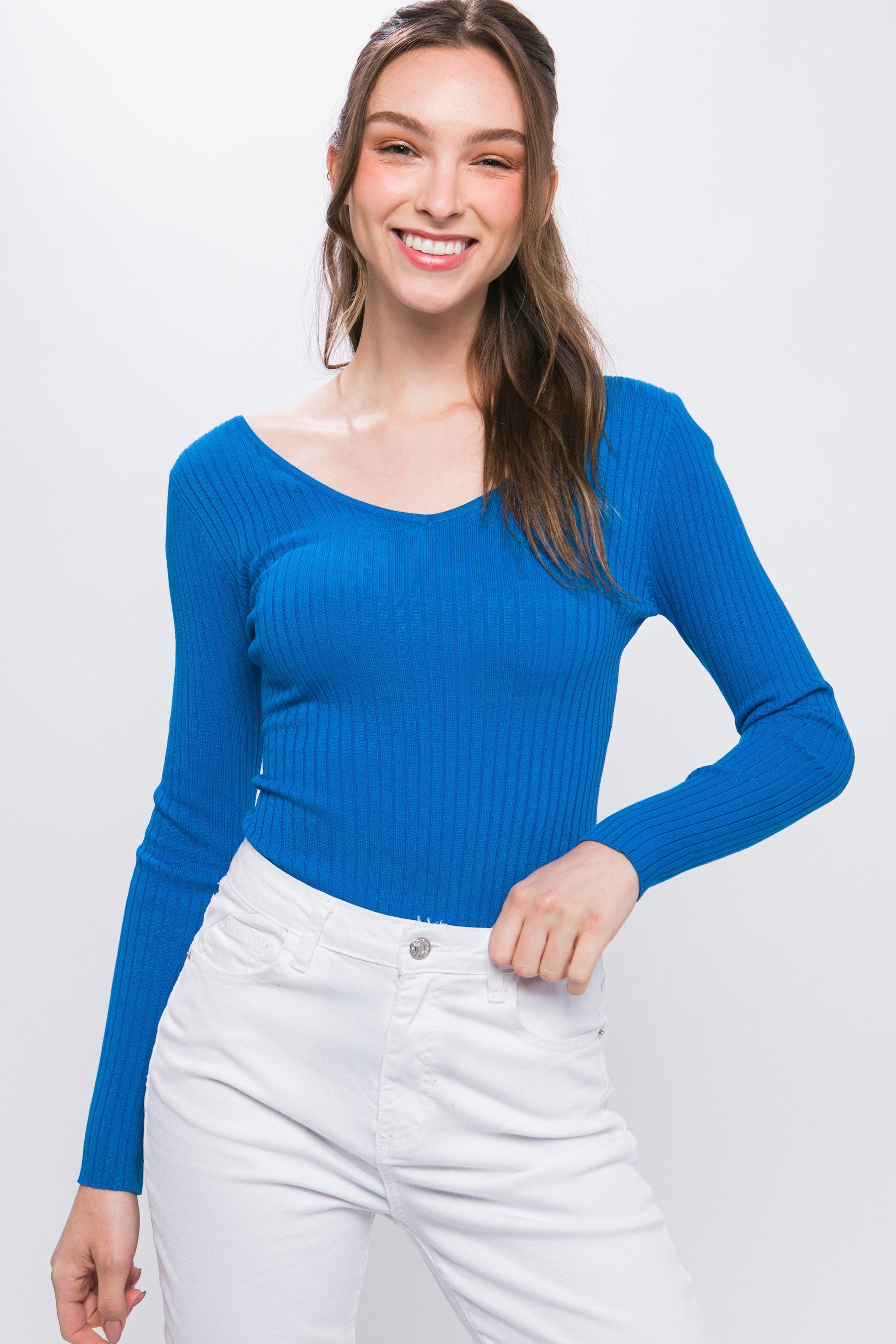 Long Sleeve Blue Bodysuit – Libby Story