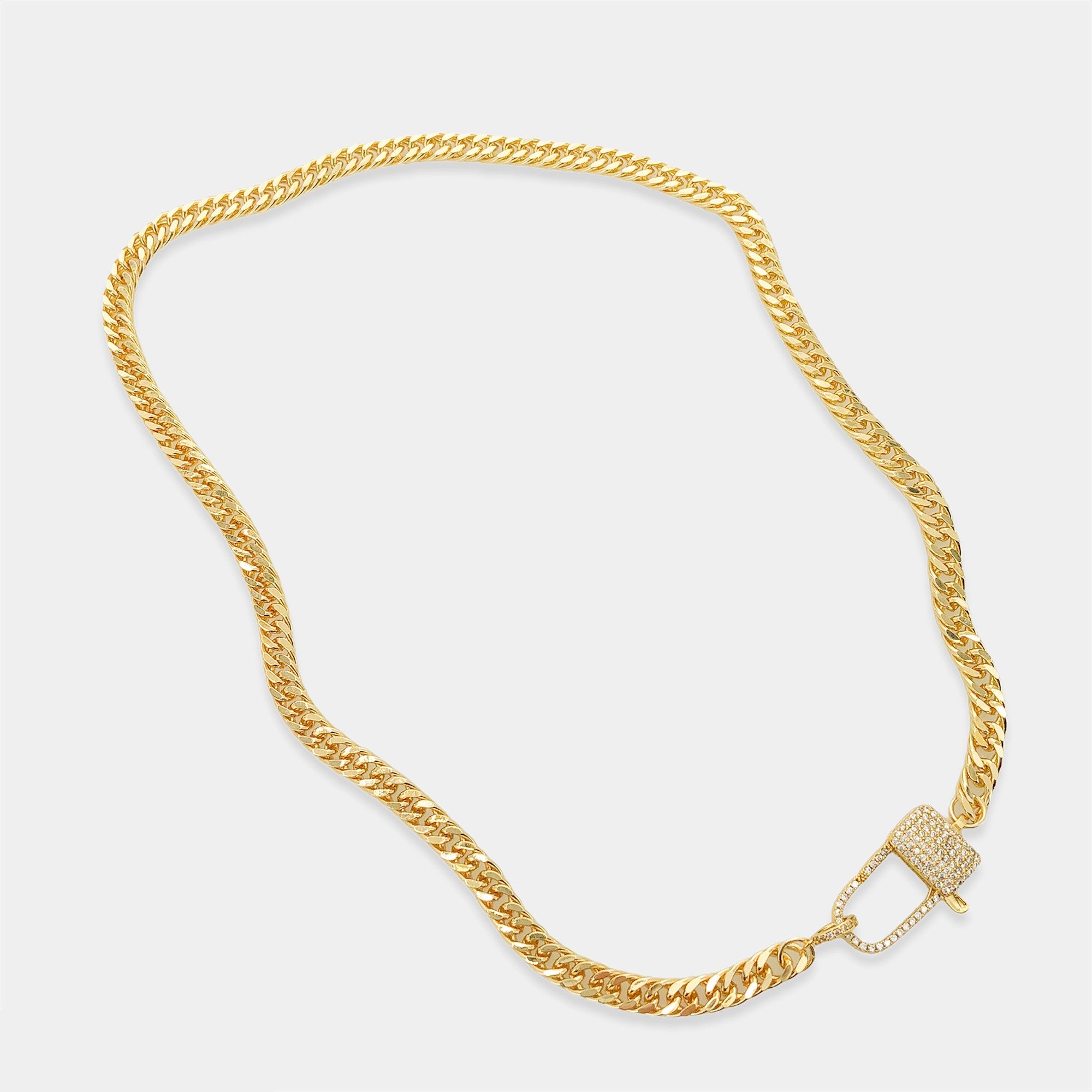 Lobster Clasp Lock Curb Chain Necklace – Libby Story