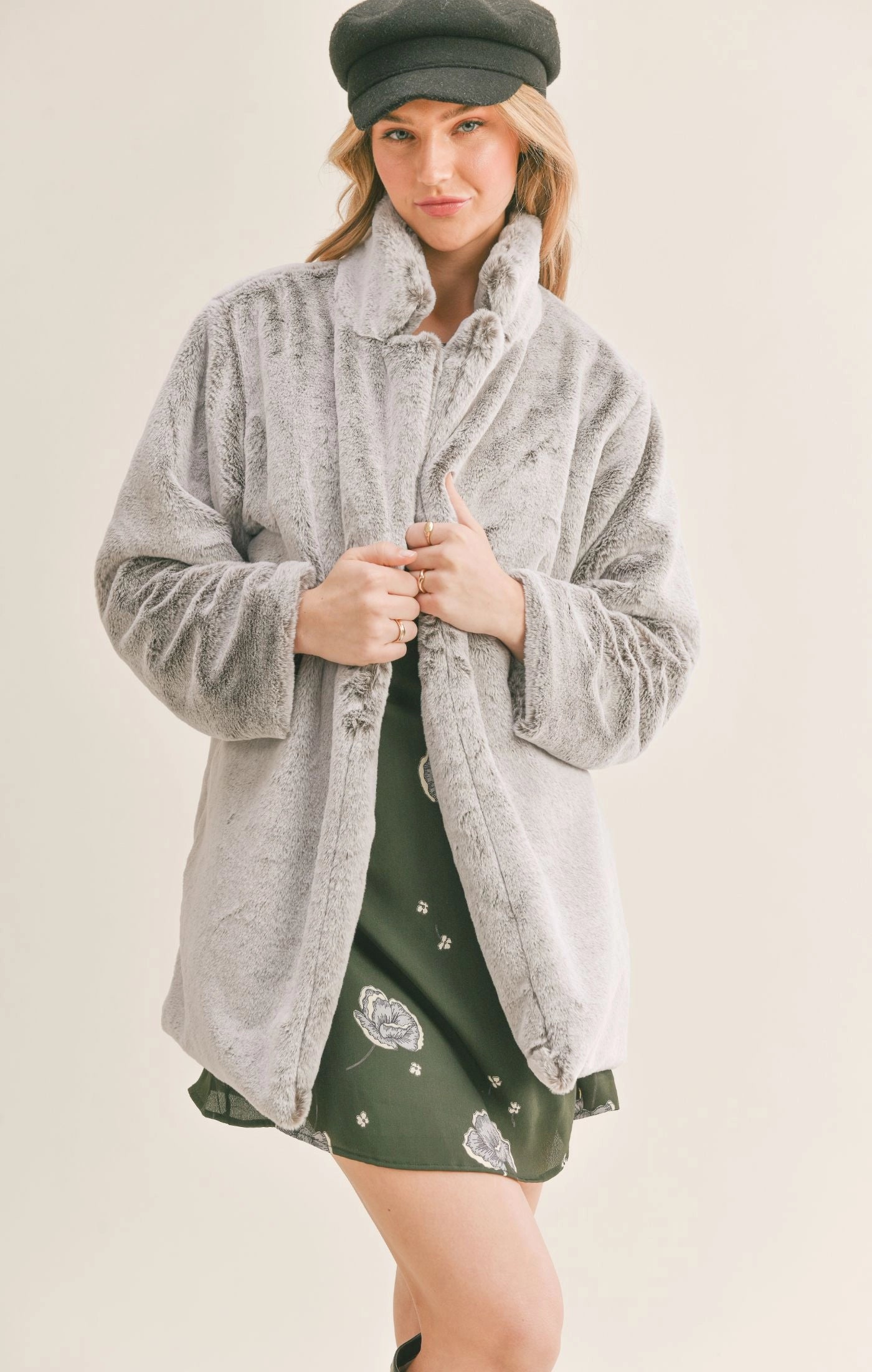 Sage the Label Strut It Out Two Tone Fur Coat – Libby Story