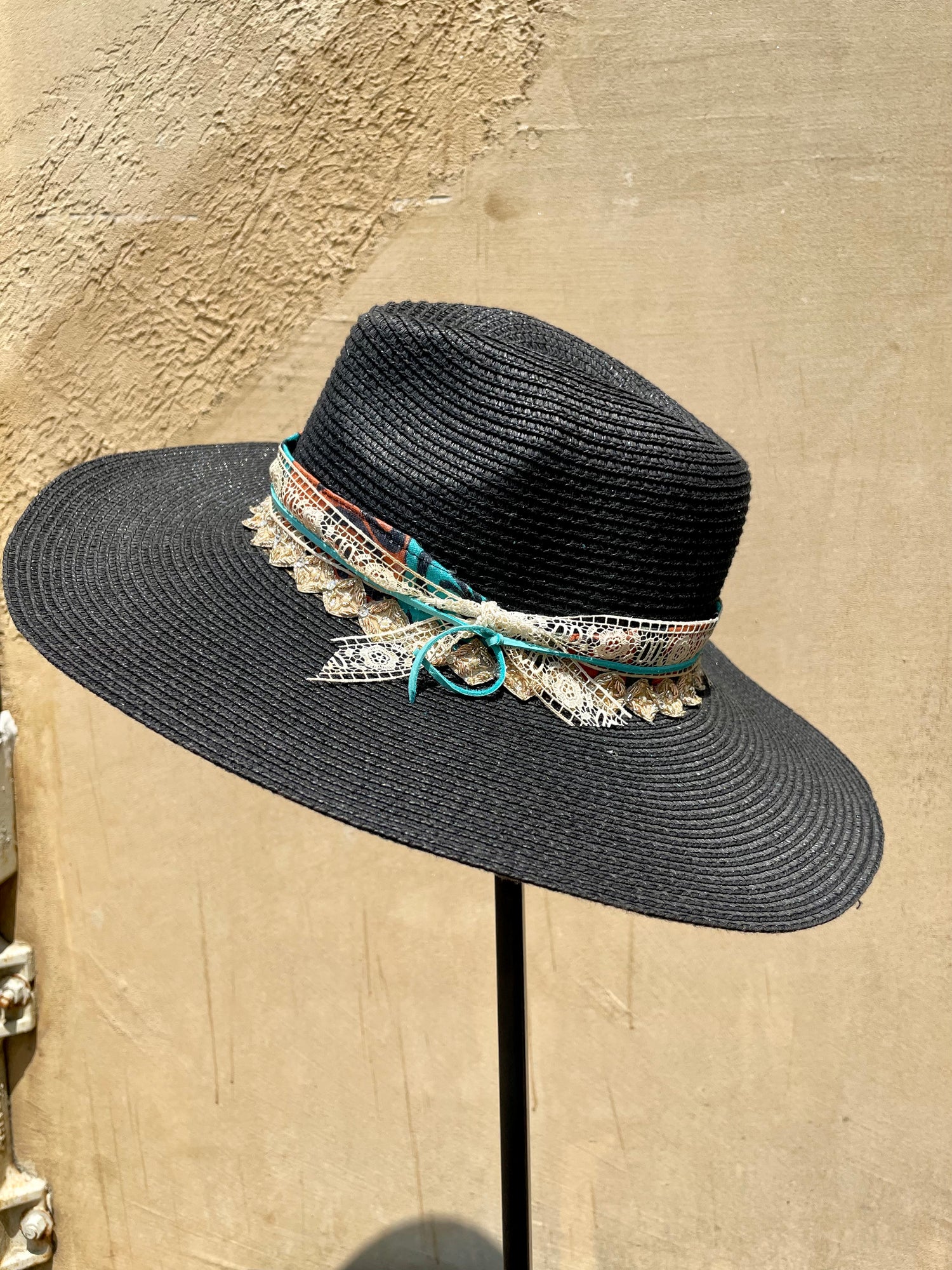 LS Upcycled Vintage Lace & Sequin Band Hat – Libby Story