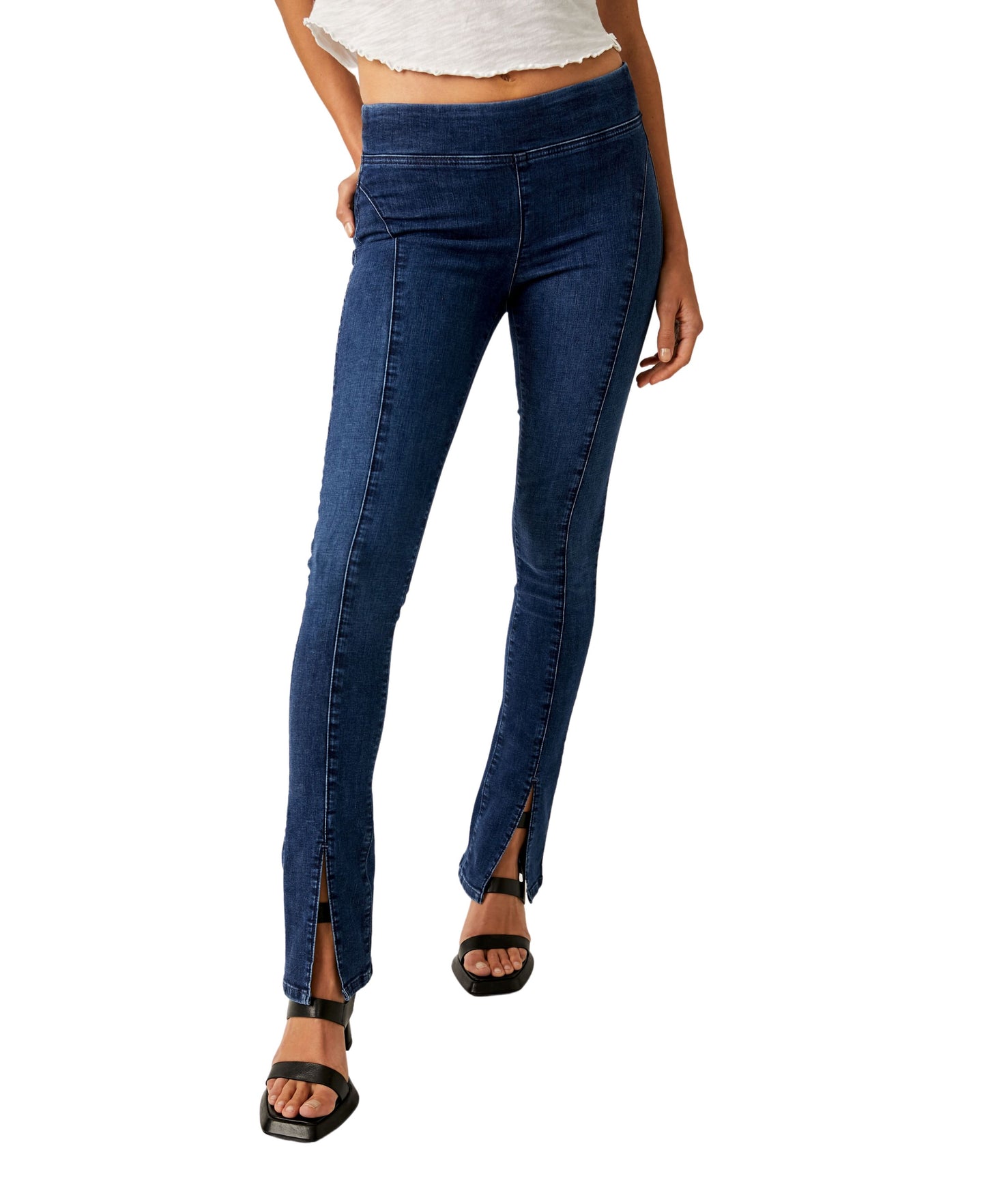 Free People Double Dutch Pull On Slit Jean – Libby Story