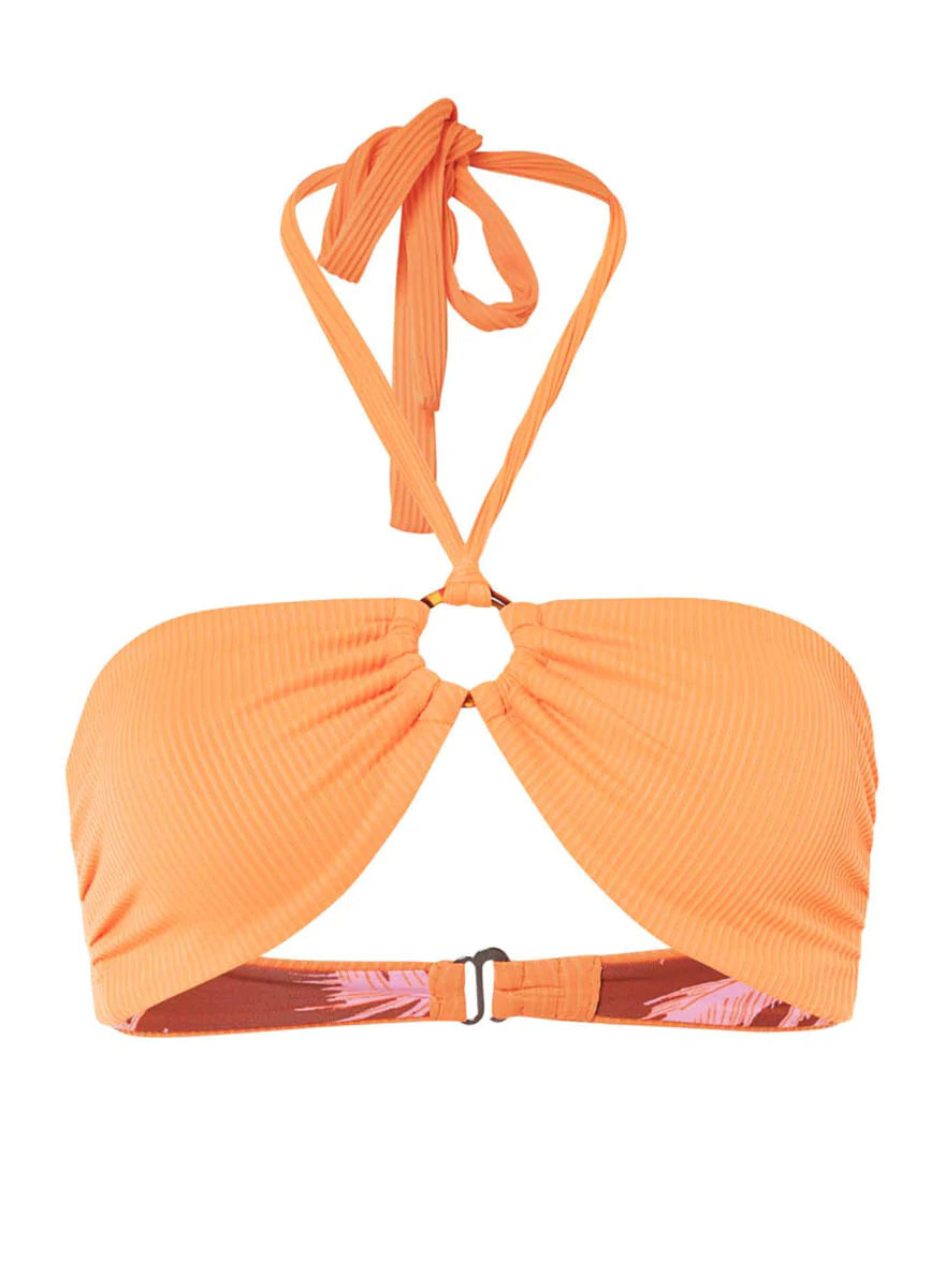 Maaji Vibrant Orange Jill Ring Bandeau Bikini Top – Libby Story