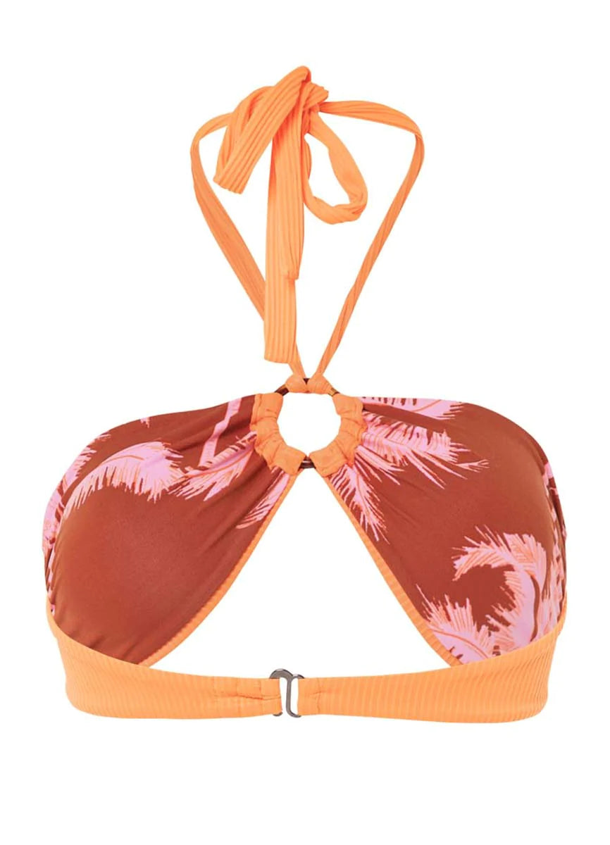 Maaji Vibrant Orange Jill Ring Bandeau Bikini Top – Libby Story