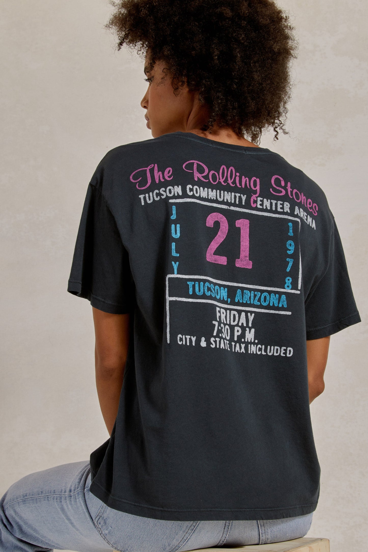 Daydreamer Rolling Stones 78 Ticket BF Tee – Libby Story